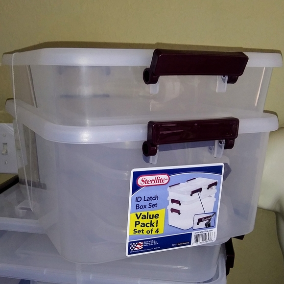 Sterilite | Storage & Organization | Sterilite Storage Boxes Id Latch ...